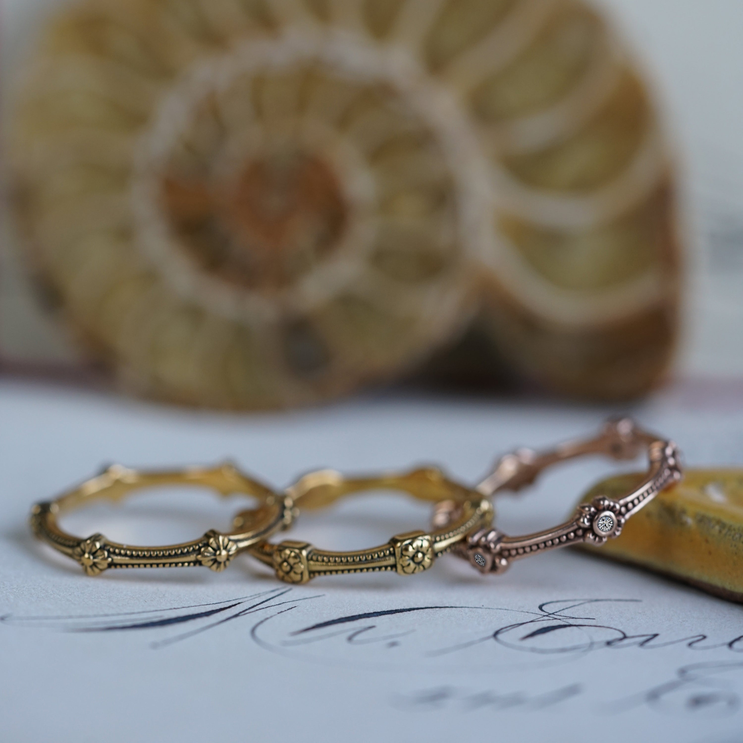 Primrose Diamond Stackable Memorial Ring | Tempus Metals